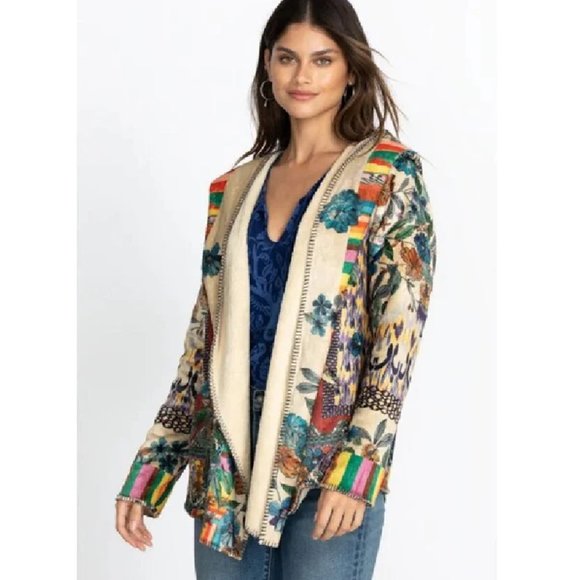Johnny Was | Jackets & Coats | Johnny Was Floral Betzy Sherpa Jacket ...